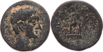 ② Aes 27 v -14 n Chr Phrygien Sebaste, Augustus, Magistrat ...