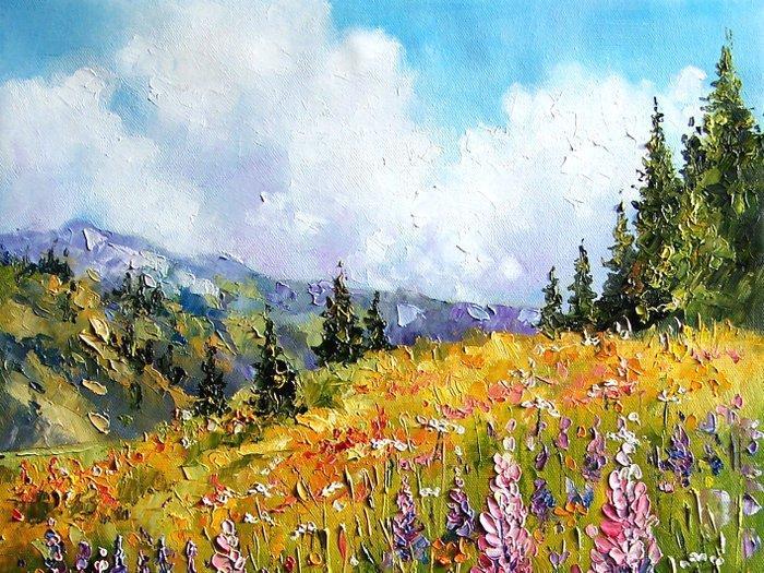 ② Renata Wojak (XX) - Górska ka — Kunst | Schilderijen | Klassiek ...