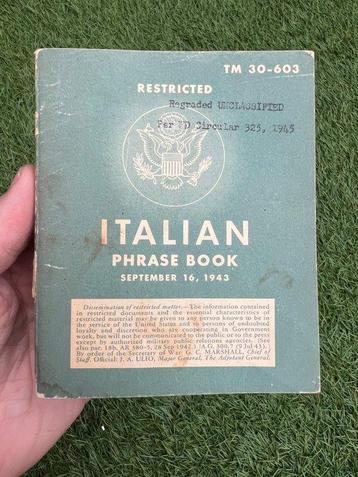 ② Official WW2 US Army Soldiers Italian Language Guide / — Militaria ...