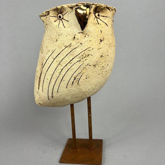 ② Ewa Budzowska - sculptuur, big -OWL- decorated by 24 carat — Curiosa ...