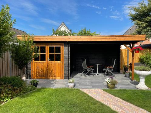 ② Berging met overkapping op maat! | Tuinhuis met overkapping ...