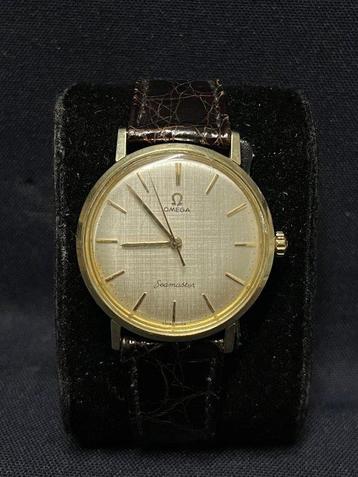 ② Omega - Seamaster - gold capped 14735-1SC - Linen dial - — Horloges ...
