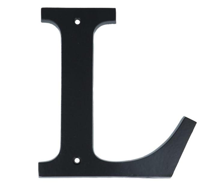 ② Letter L Extra Groot IJzer zwart 140 mm — Hang- en Sluitwerk — 2dehands