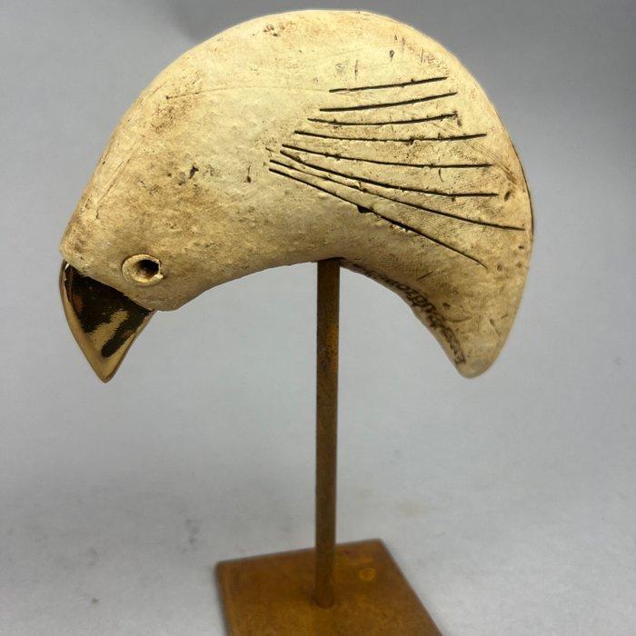 ② Ewa Budzowska - NO RESERVE- big bird- (with 24carat gold) — Kunst ...