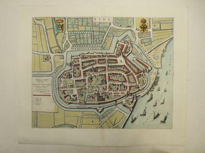 ② Pays-Bas - Tiel; J. Blaeu - Tyel - 1649 — Atlas & Cartes ...