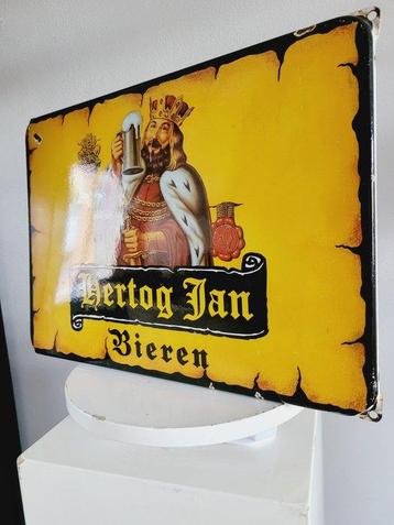 ② Hertog Jan Bier, Emaille Reclamebord, 1980 - Reclamebord - — Antiek | Wandborden en Tegels ...