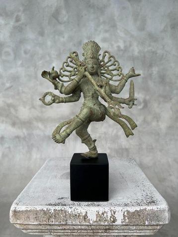 ② sculptuur, NO RESERVE PRICE - Sculpture of a Patinated Shiva — Kunst | Designobjecten — 2dehands