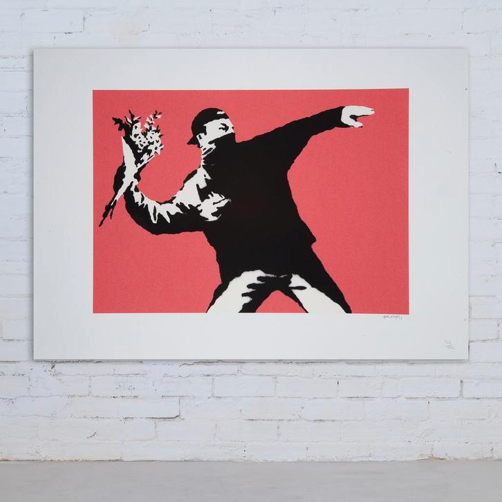 ② Banksy – Flower Thrower – (Na-editie, POW-editie) — Art ...