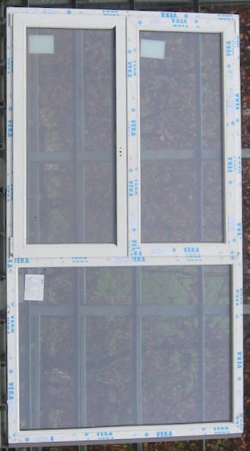 ② pvc raam , chassis , venster 143 x 256 wit / antraciet — Raamkozijnen ...