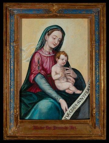 ② School of Valencia (XVI) - The Virgin of the Vision of Saint — Art ...