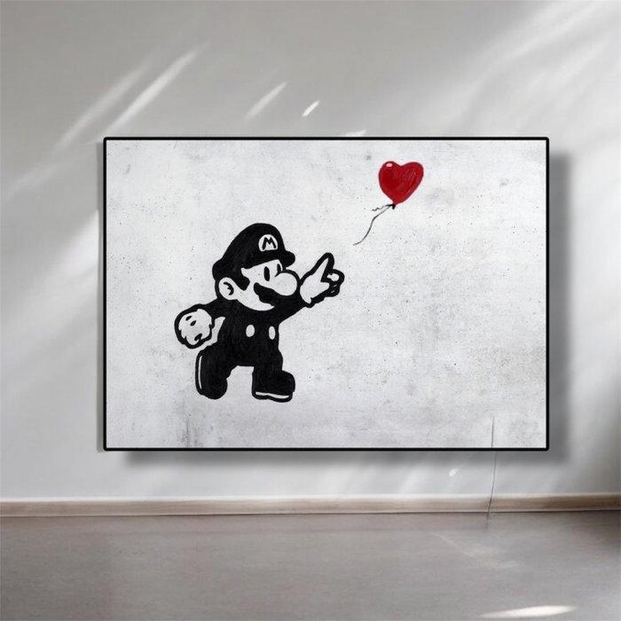 ② Naro - Mario & the Red Heart Balloon – Banksy Tribute — Consoles de ...