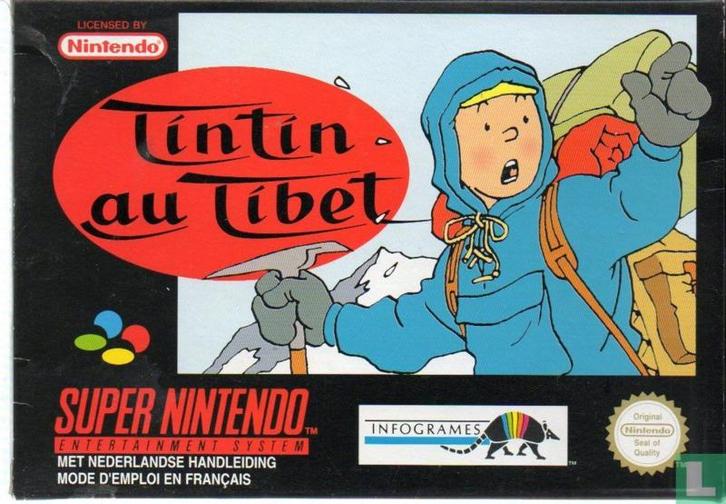 ② TinTin au Tibet (Losse Cassette) (SNES Games) — Jeux | Nintendo Super ...