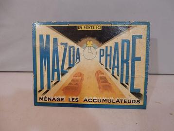 ② Mazda Phare ART DECO - Signe - Carton — Antiek | Wandborden en Tegels ...