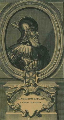 ② Portrait of Arnulf I, Count of Flanders — Kunst | Etsen en Gravures ...