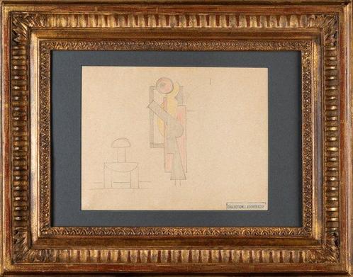 ② Auguste Herbin (1882–1960) - Cubist Composition/Bridge — Art | Peinture | Classique — 2ememain