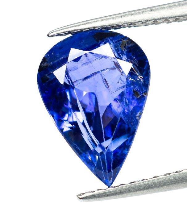 ② Zonder minimumprijs Tanzaniet - 2.81 ct - Bellerophon Gemlab ...