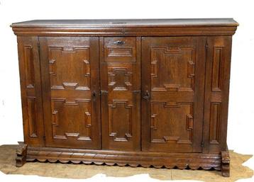 ② Kast - Buffetkast uit een Duitse boeren Hoeve - eikenhout — Antiek ...