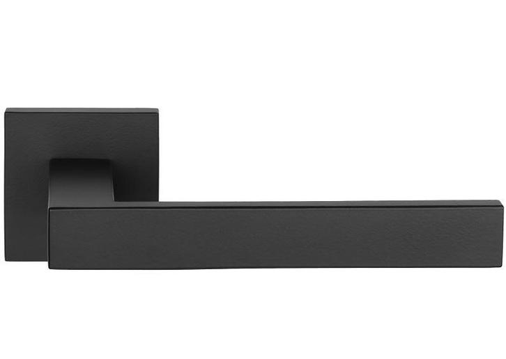 ② Deurklink SQUARE LSQII-G op rozet mat zwart — Hang- en Sluitwerk ...