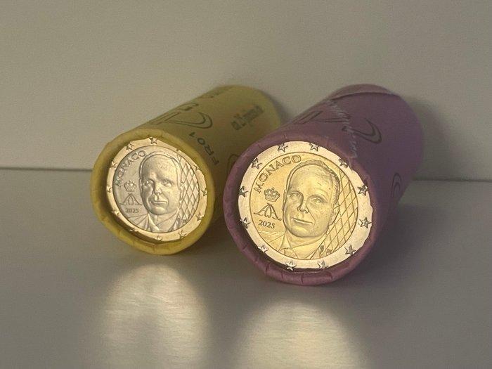 ② Monaco. Coin Roll 2025 Nouvelle Face (50 monete) in 2 — Monnaies ...