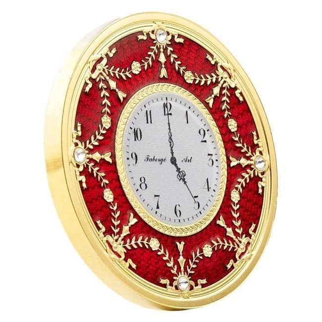 ② Niue. 1 Dollar 2024 1 oz Fabergé Red Table Clock 24k Gold ...
