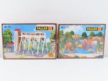 ② Faller H0 - B-317/B-318 - Landschap - 2 Bouwdozen van Kermis ...